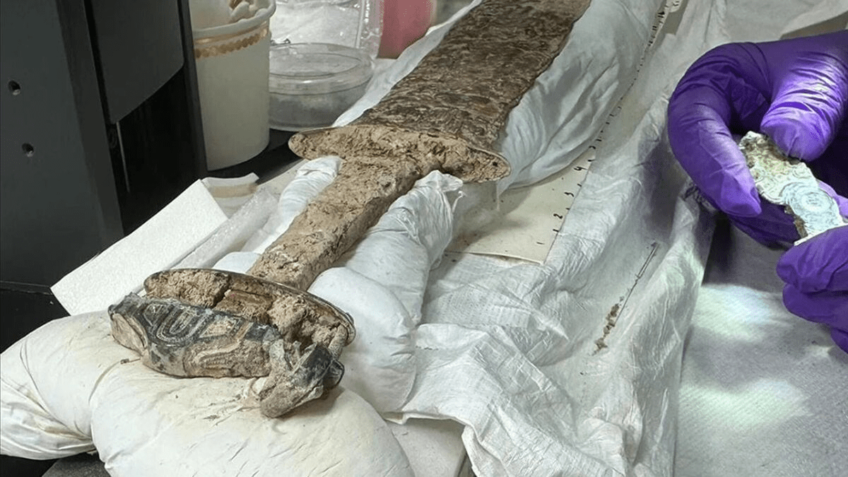 Rune-Covered Medieval Sword Unearthed